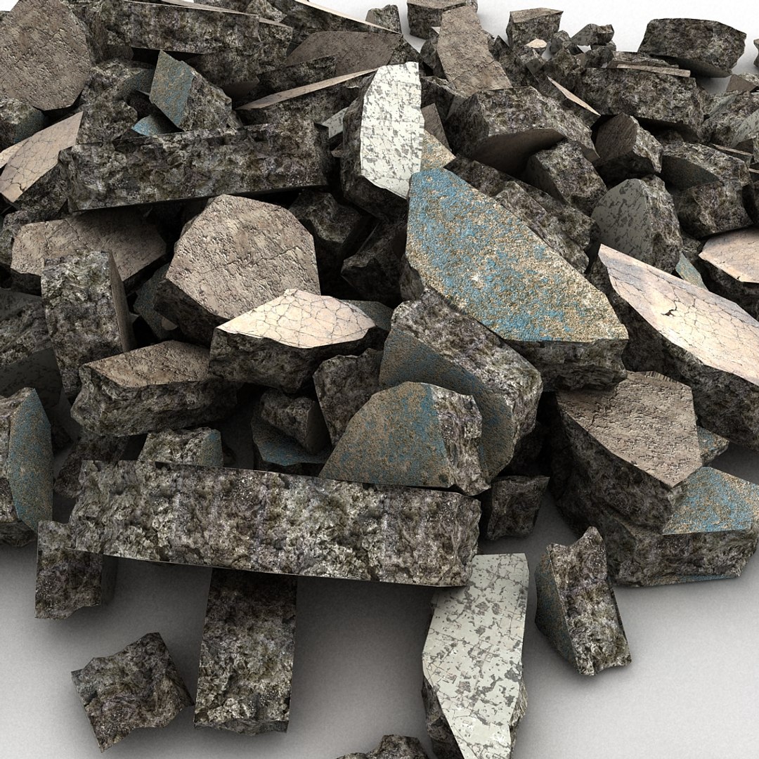 3d Debris Stone Rock