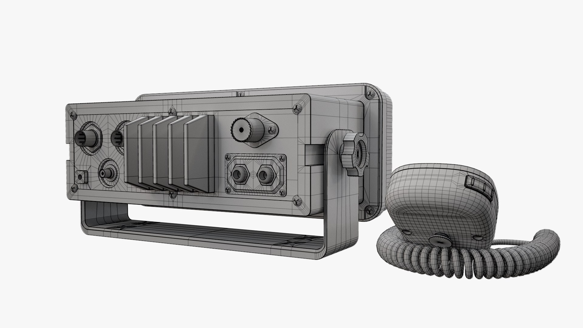 Fixed-Mount VHF Radio 3D Model - TurboSquid 1947413