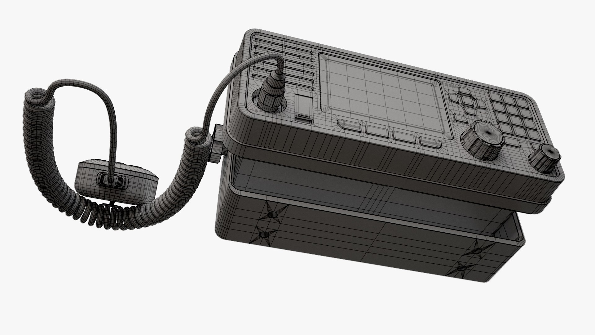 Fixed-Mount VHF Radio 3D Model - TurboSquid 1947413