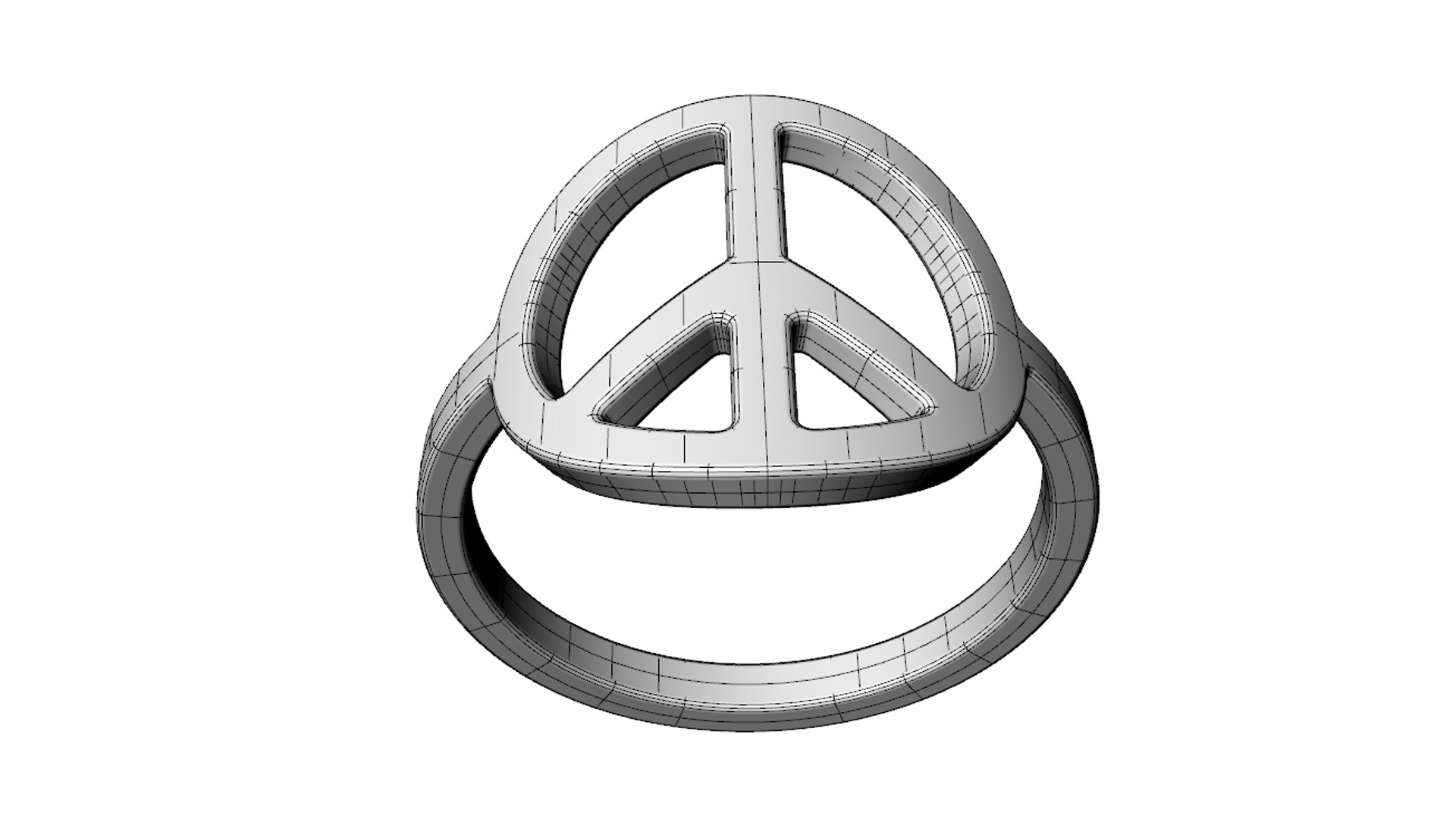 Peace Ring 3D Model - TurboSquid 2006312