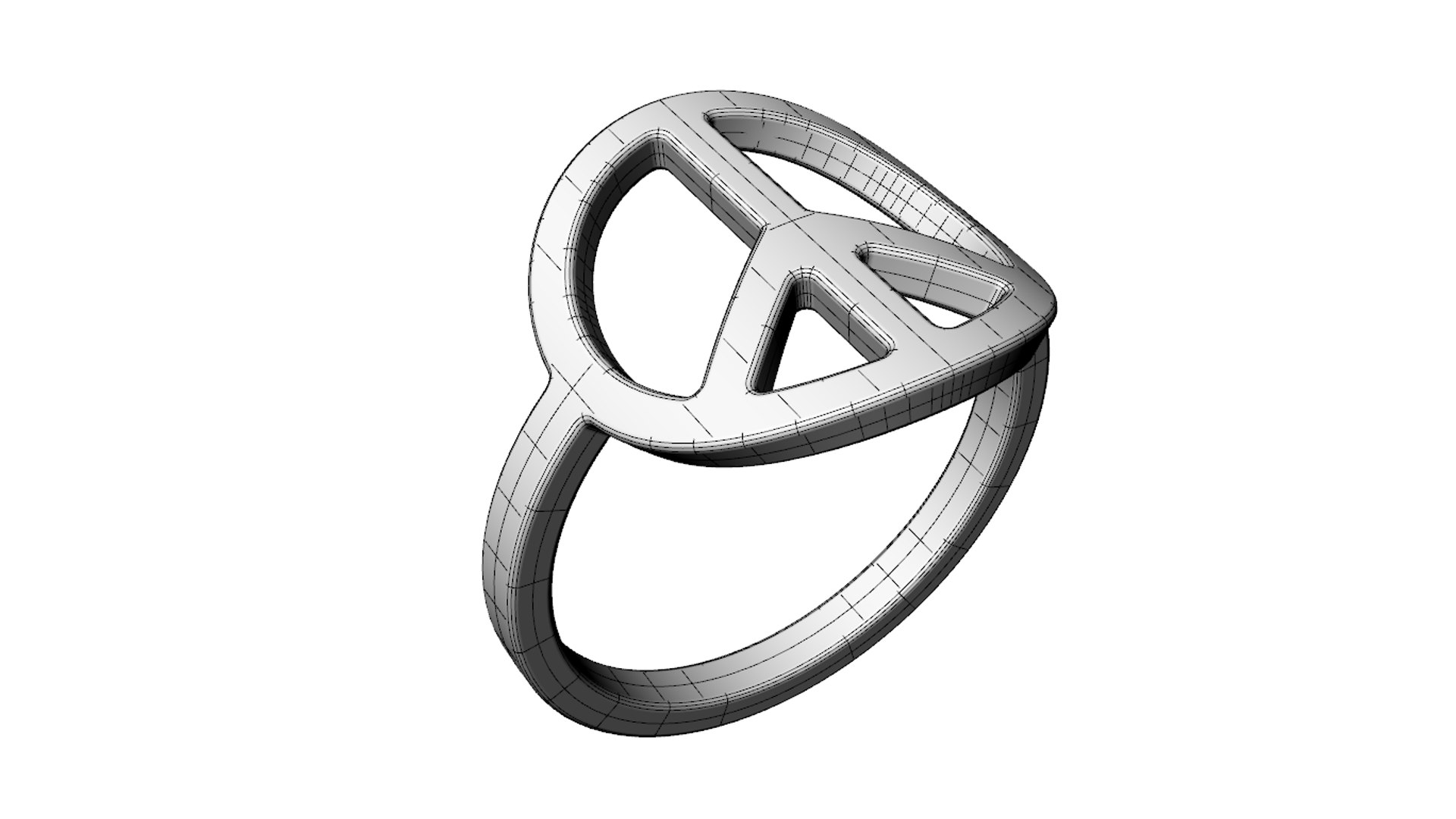 Peace Ring 3D Model - TurboSquid 2006312