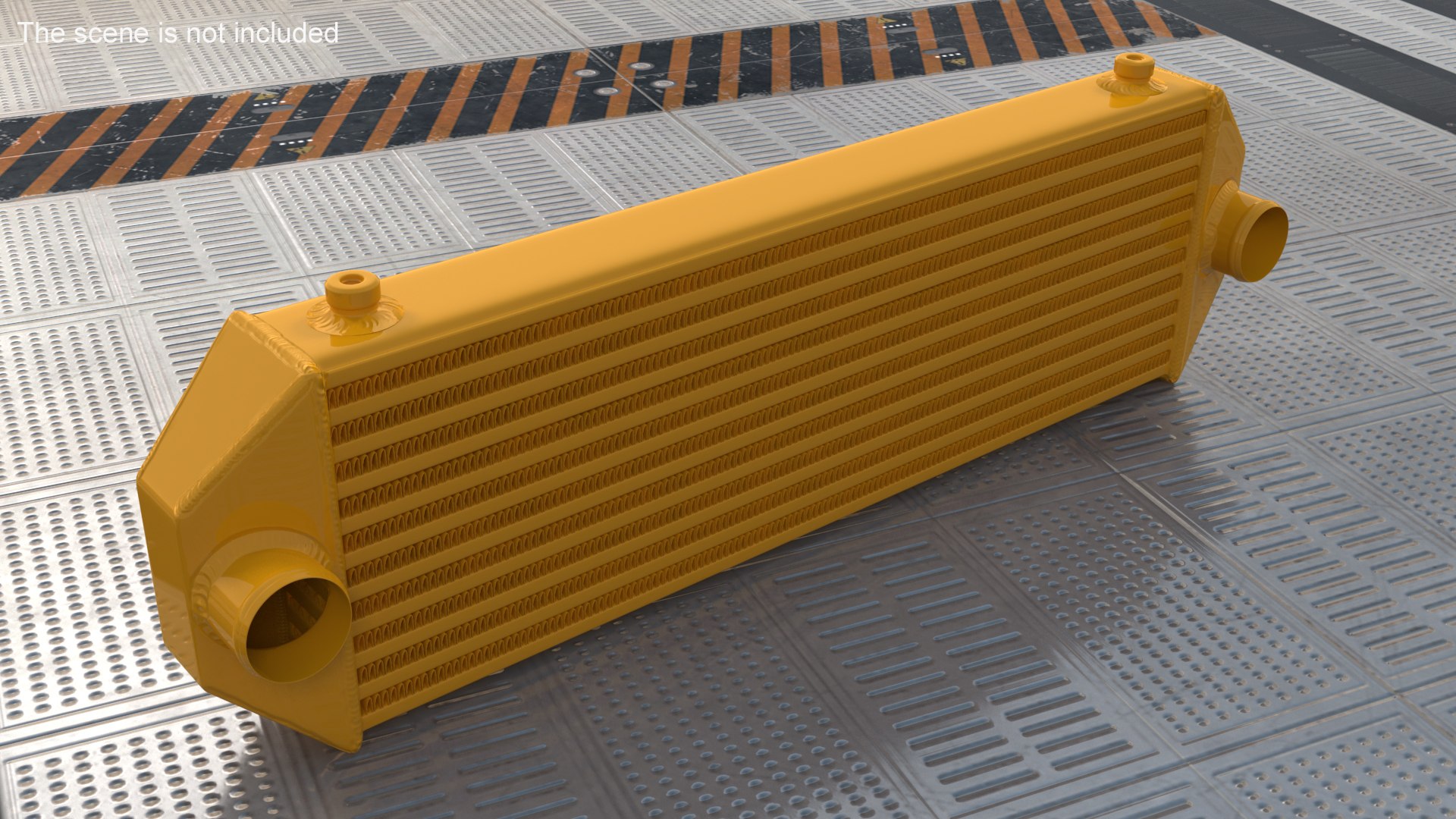 3D Mishimoto Gold Car Intercooler Front Side Pipes - TurboSquid 1930068