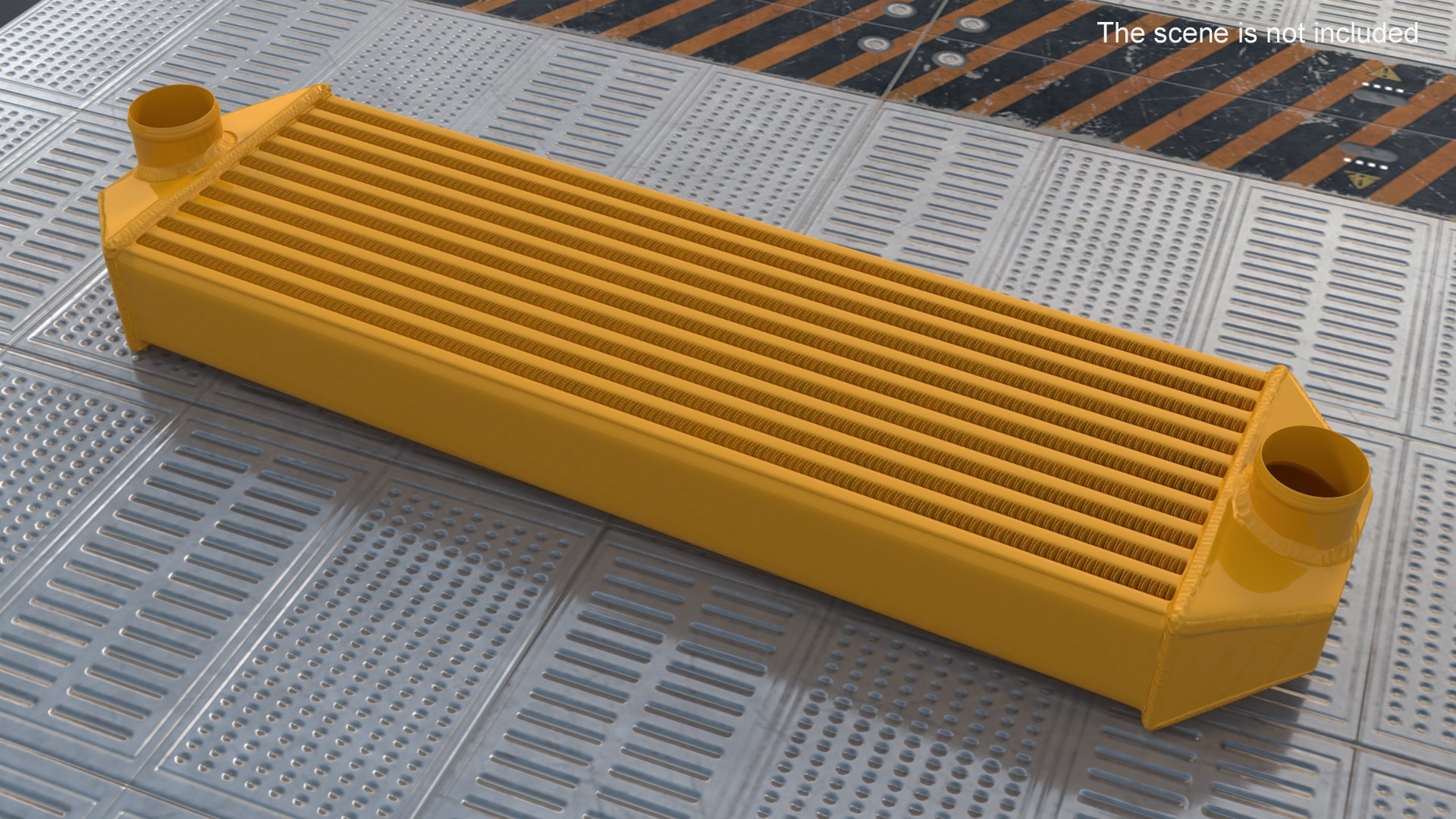 3D Mishimoto Gold Car Intercooler Front Side Pipes - TurboSquid 1930068