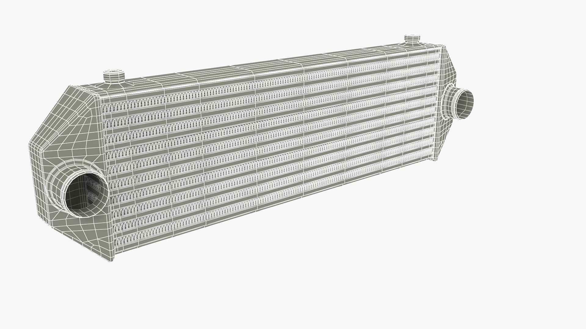 3D Mishimoto Gold Car Intercooler Front Side Pipes - TurboSquid 1930068