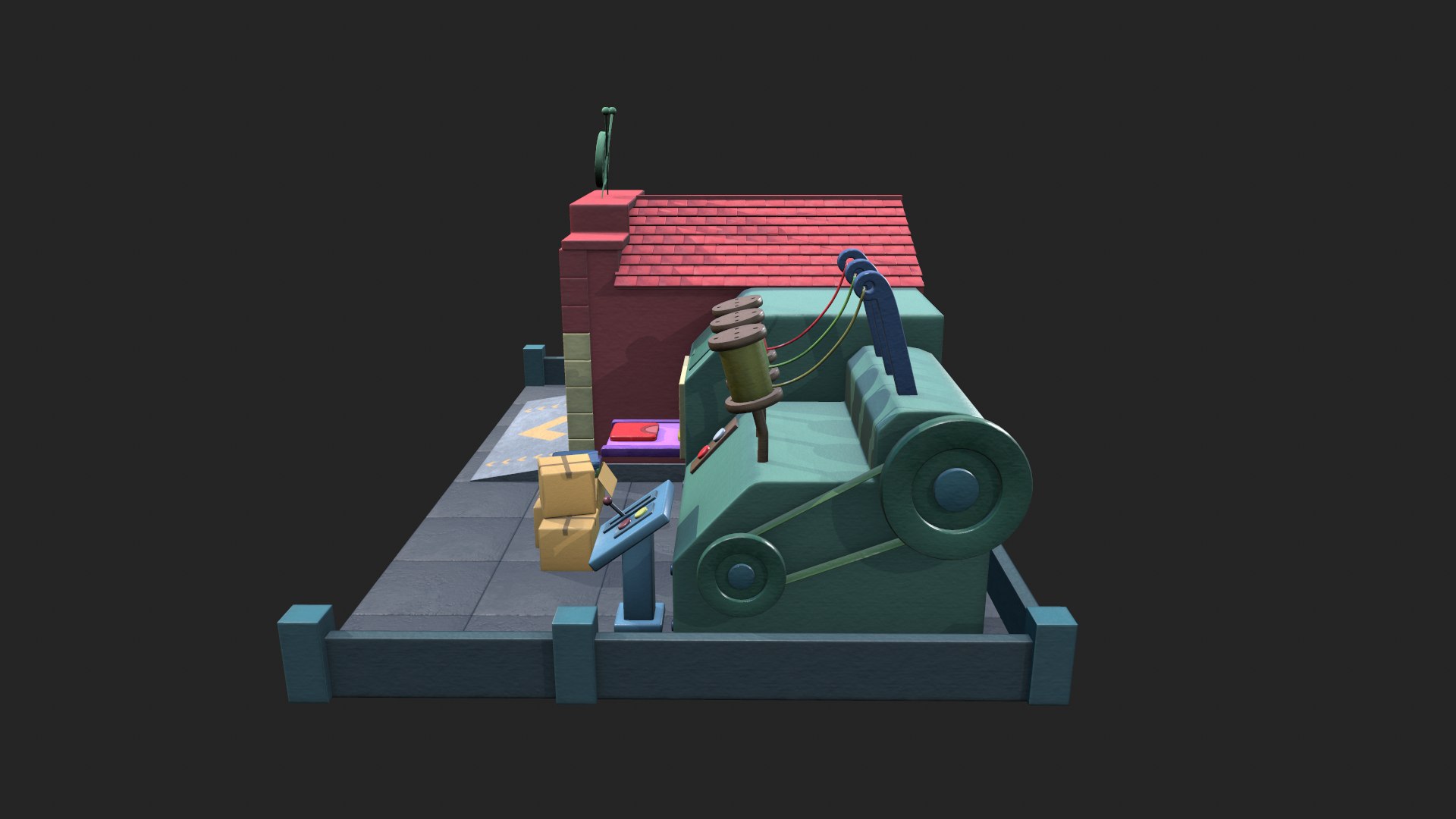 3D Cartoon Factory Stylized Model - TurboSquid 1419570