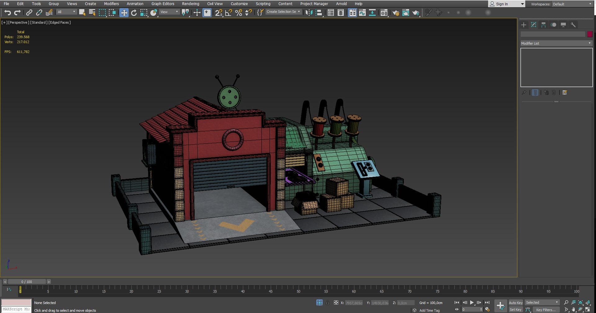 3D Cartoon Factory Stylized Model - TurboSquid 1419570