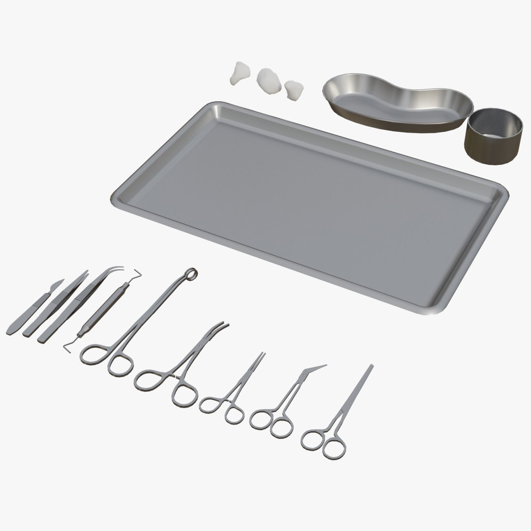 3D Model Medical Instruments 1 Basic - TurboSquid 2100648