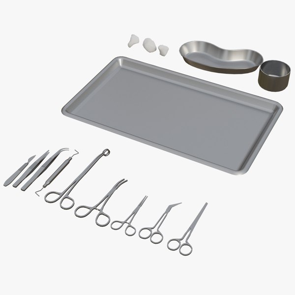 Instrumentos Médicos 1 Básico Modelo 3D - TurboSquid 2100648