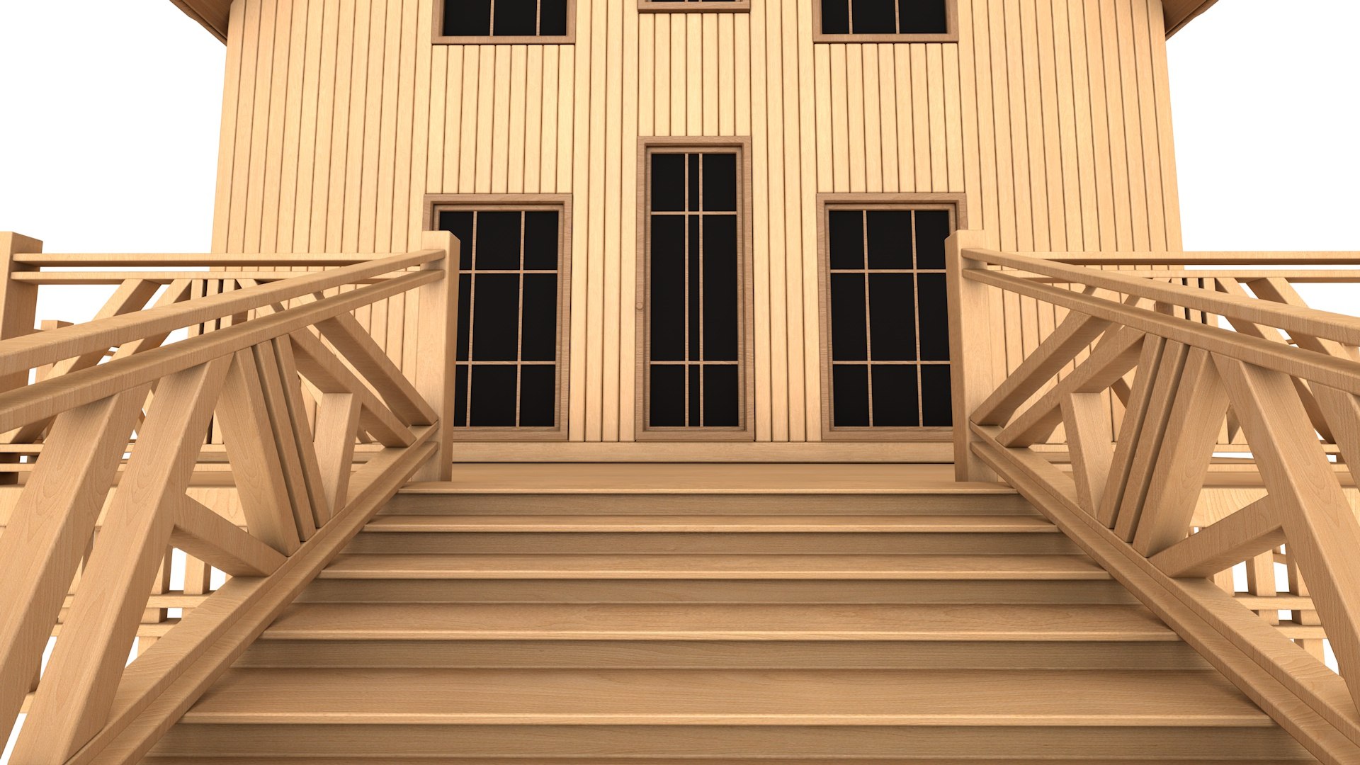 Log Cabin House 3D - TurboSquid 1853710