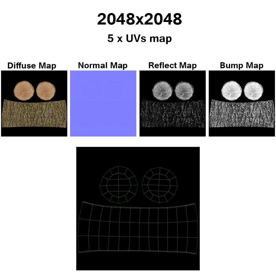 Billet Log Wood 3D Model - TurboSquid 1666388