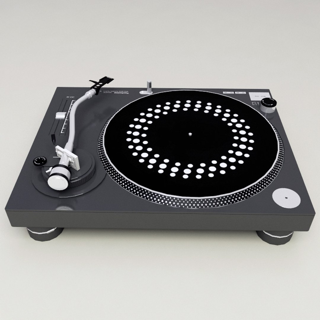 3d Turntable Technics 1210 Mk2 Model