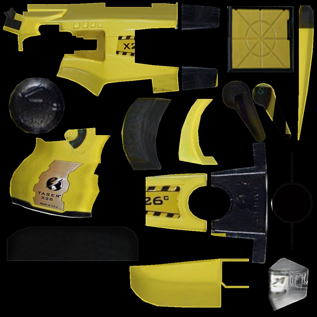 3d Model Gun Taser
