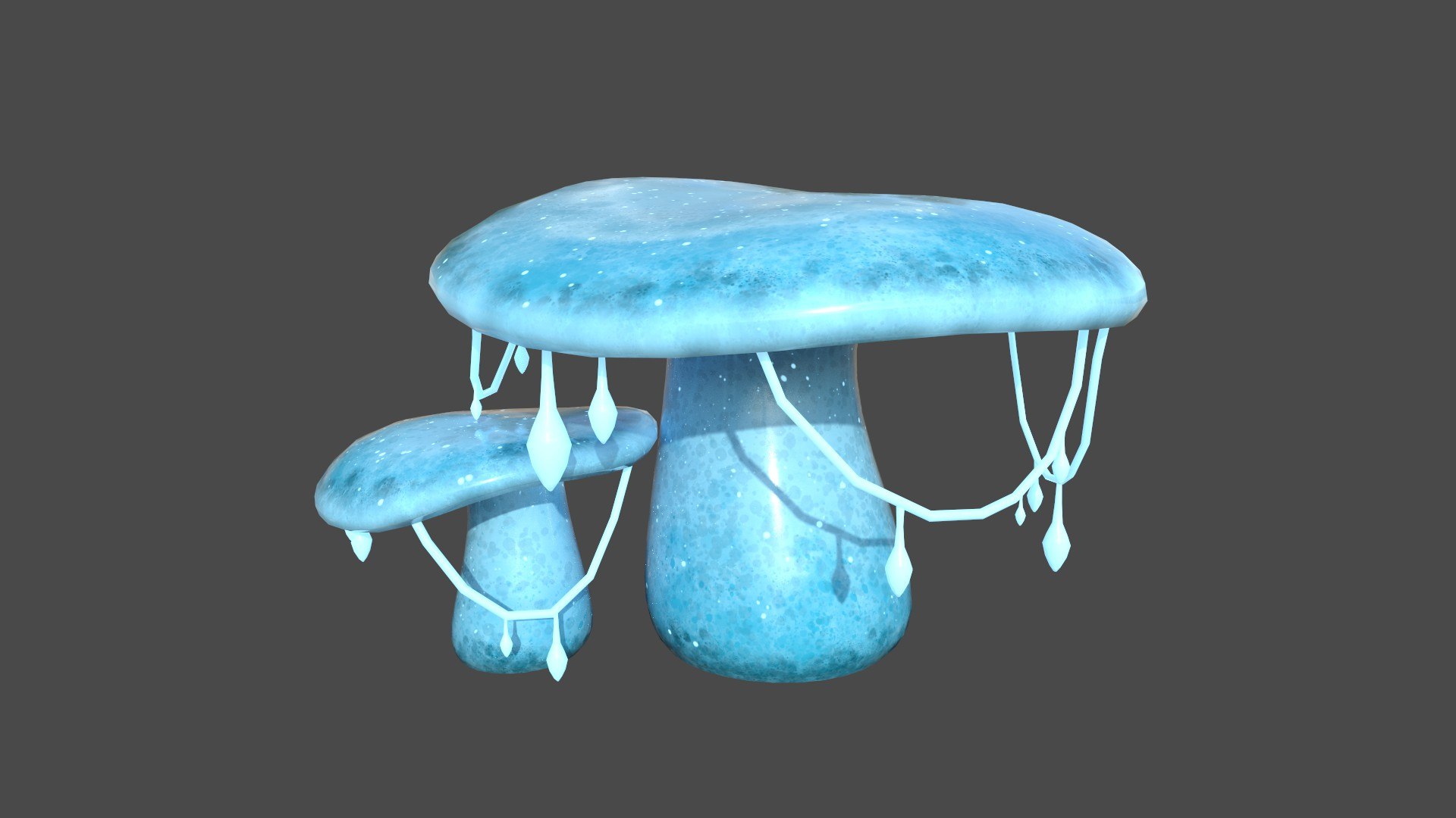 Fantasy Mushroom C02 Blue - Scene Backdrop Design 3D Model - TurboSquid ...