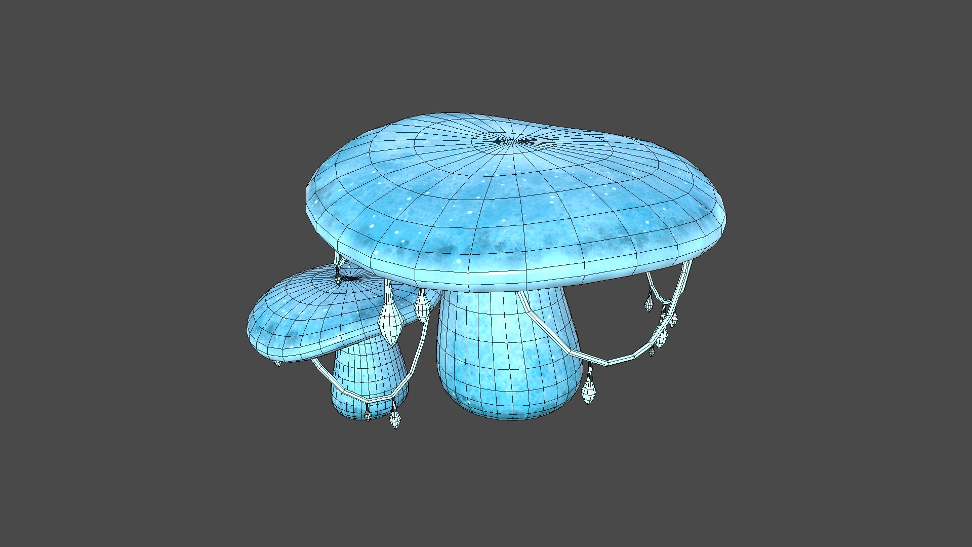 Fantasy Mushroom C02 Blue - Scene Backdrop Design 3D Model - TurboSquid ...