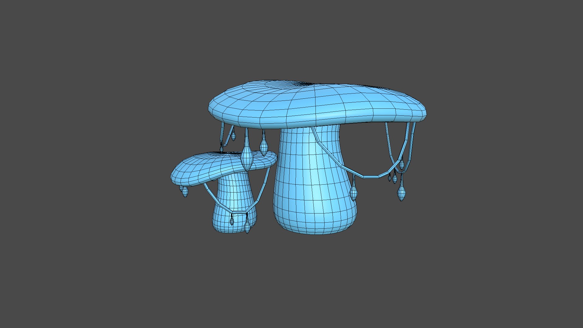 Fantasy Mushroom C02 Blue - Scene Backdrop Design 3D Model - TurboSquid ...