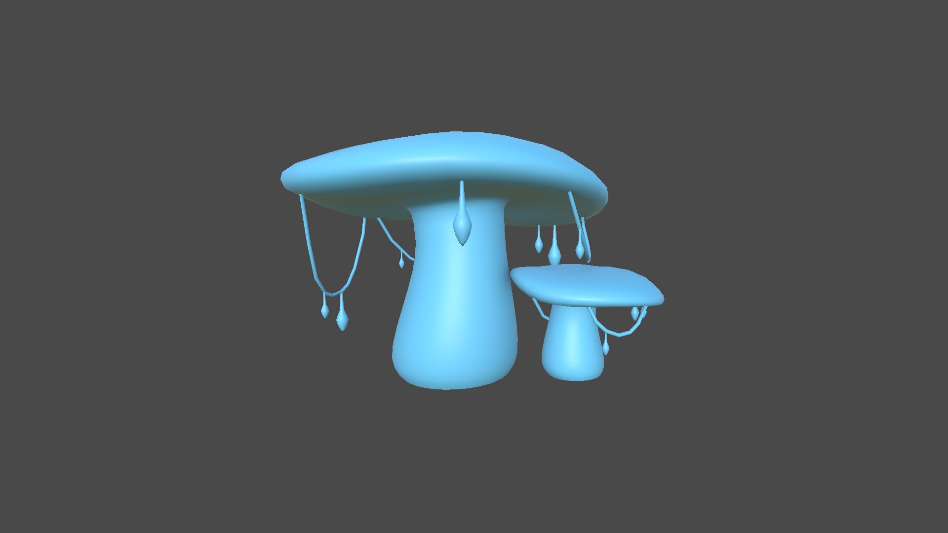 Fantasy Mushroom C02 Blue - Scene Backdrop Design 3D Model - TurboSquid ...