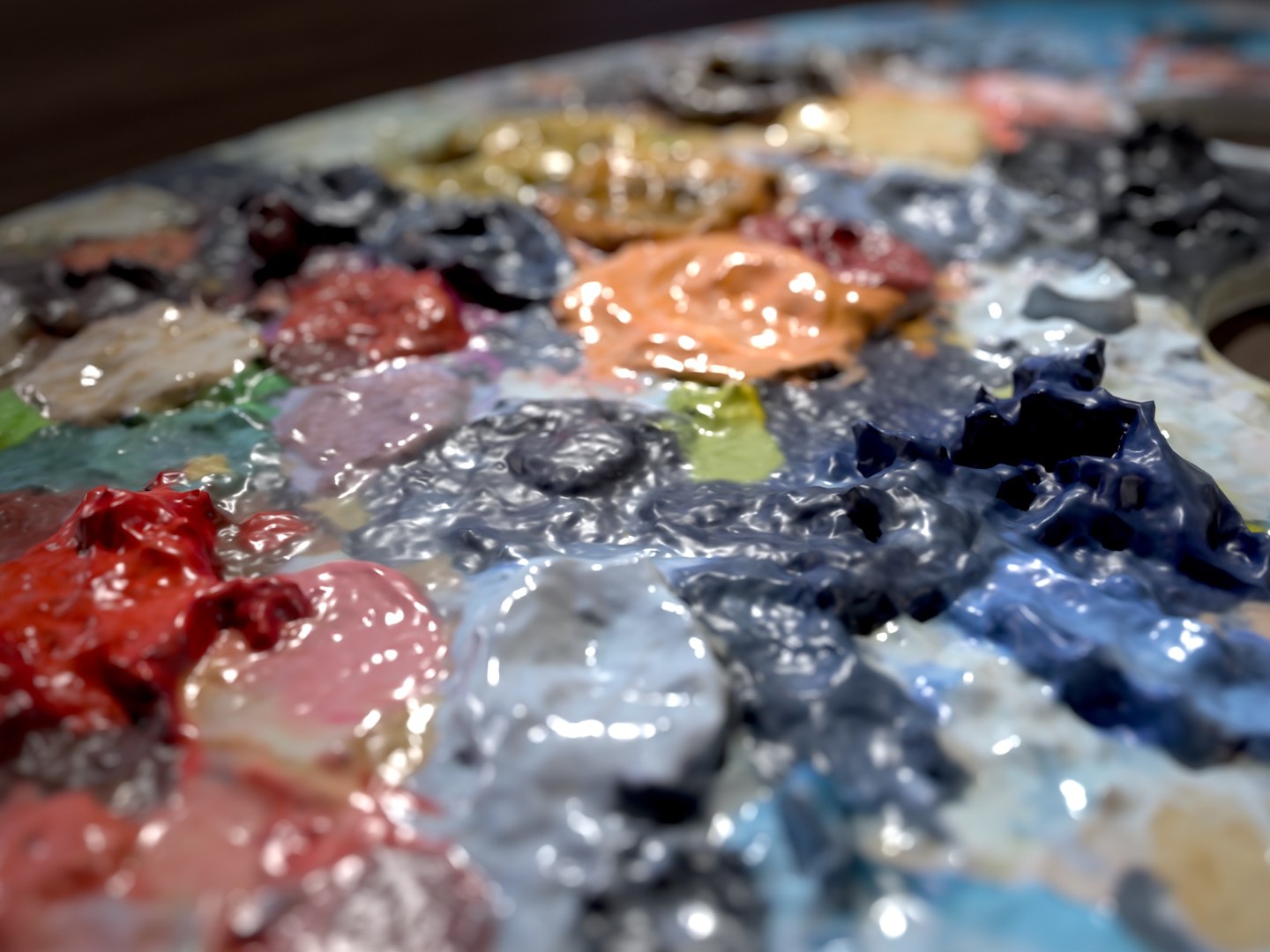 3D Paint Palette - TurboSquid 2045432