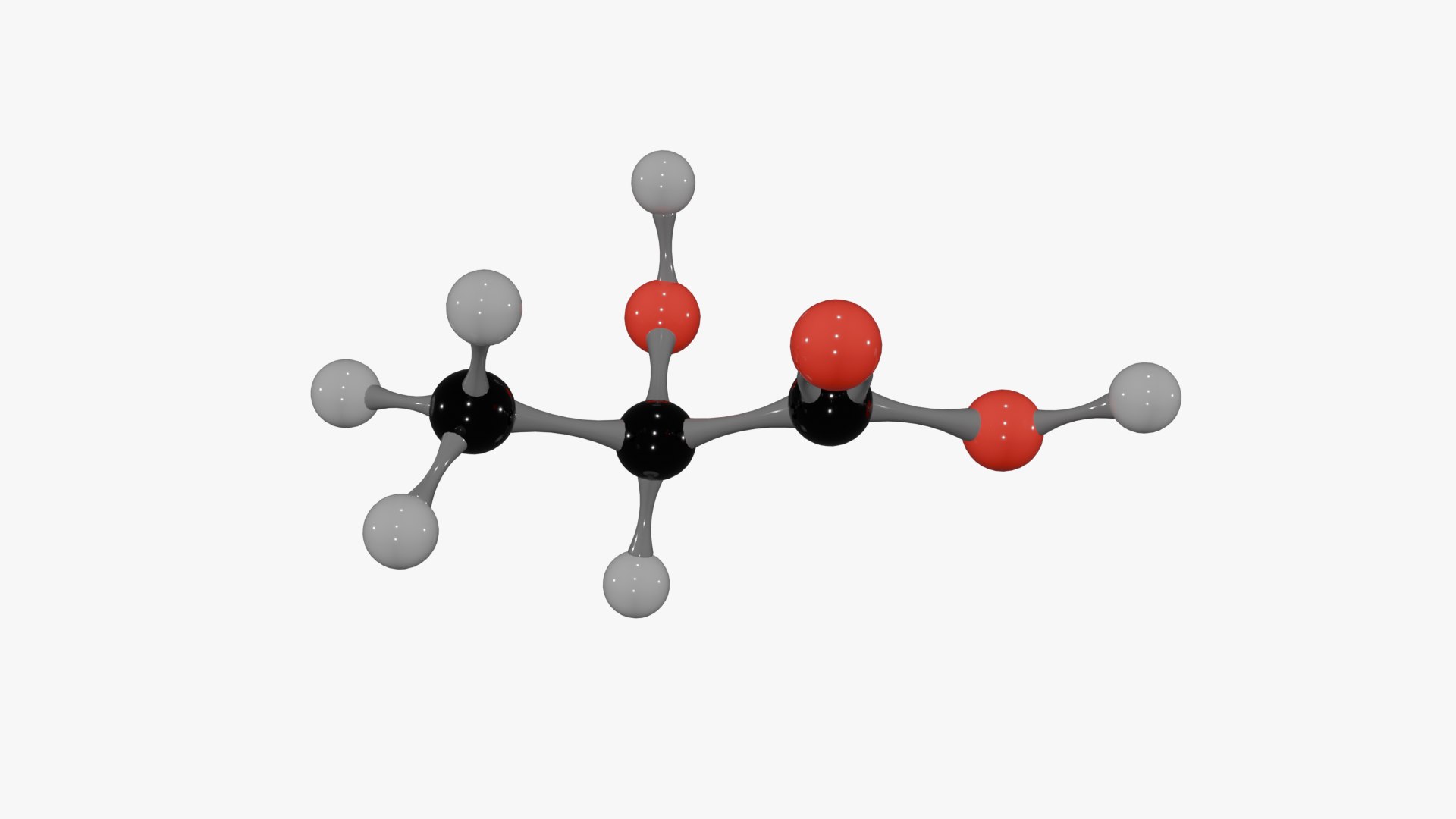 Lactic Acid Molecule 3D - TurboSquid 2451406