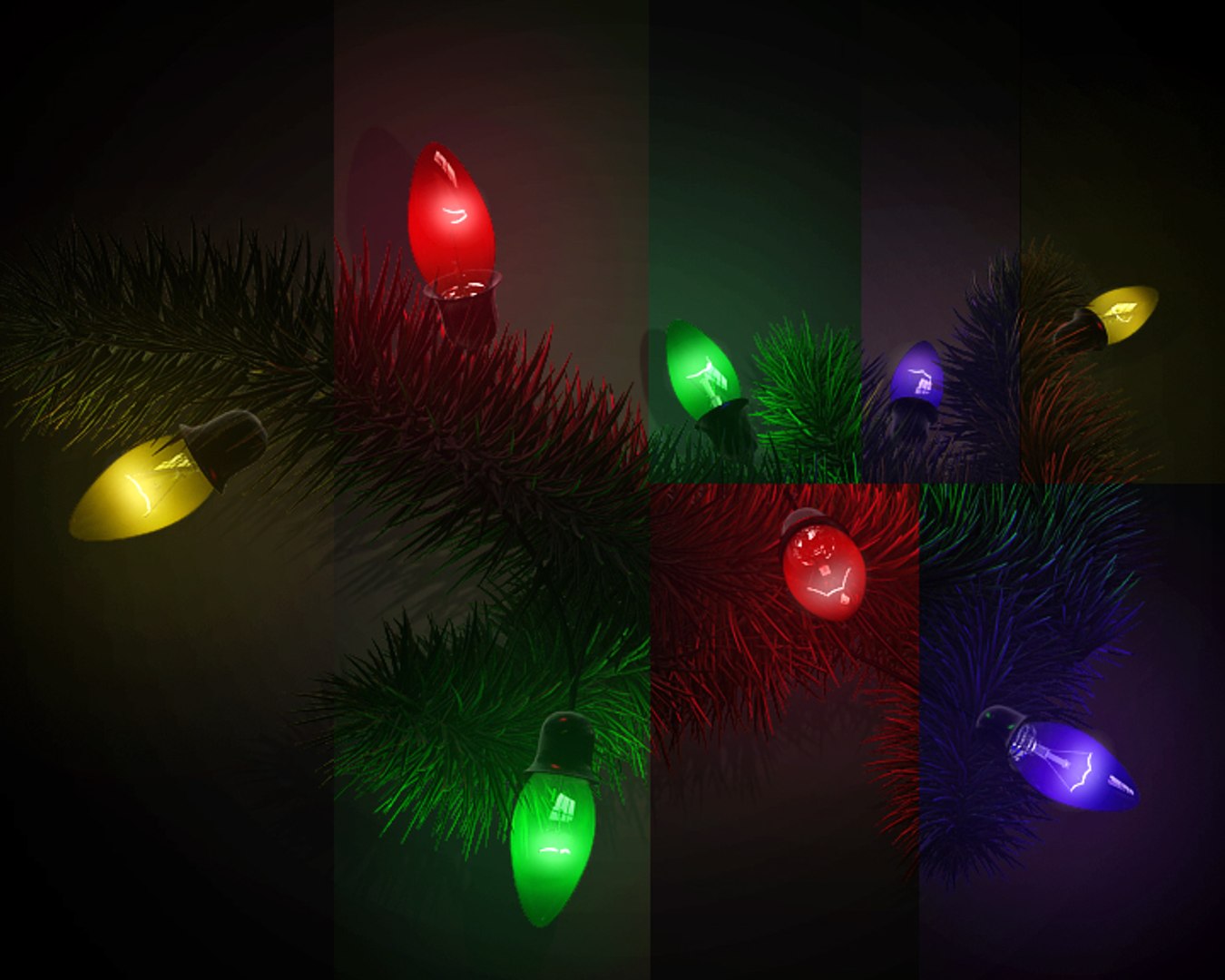 3d Amazing Christmas Light Model