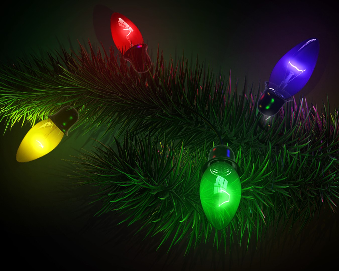 3d Amazing Christmas Light Model