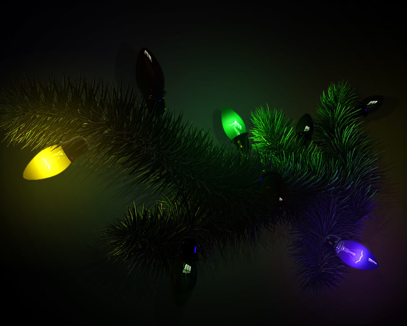3d Amazing Christmas Light Model