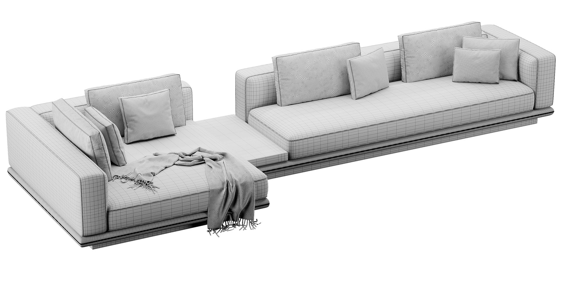 3D Model Horizonte Sofa Set - TurboSquid 2067695