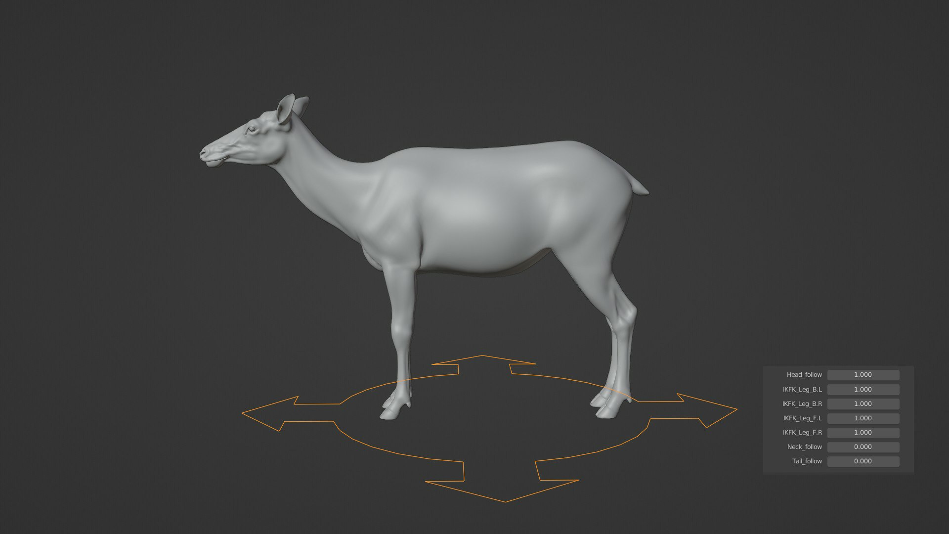 3D Female Canadian Deer Animation Model - TurboSquid 2079135