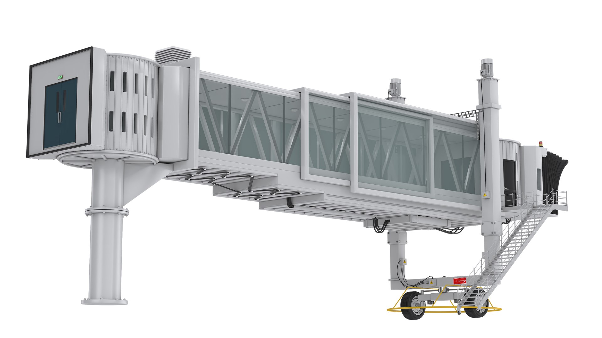 Airport Gates And Jet Way 3D Model - TurboSquid 2360251