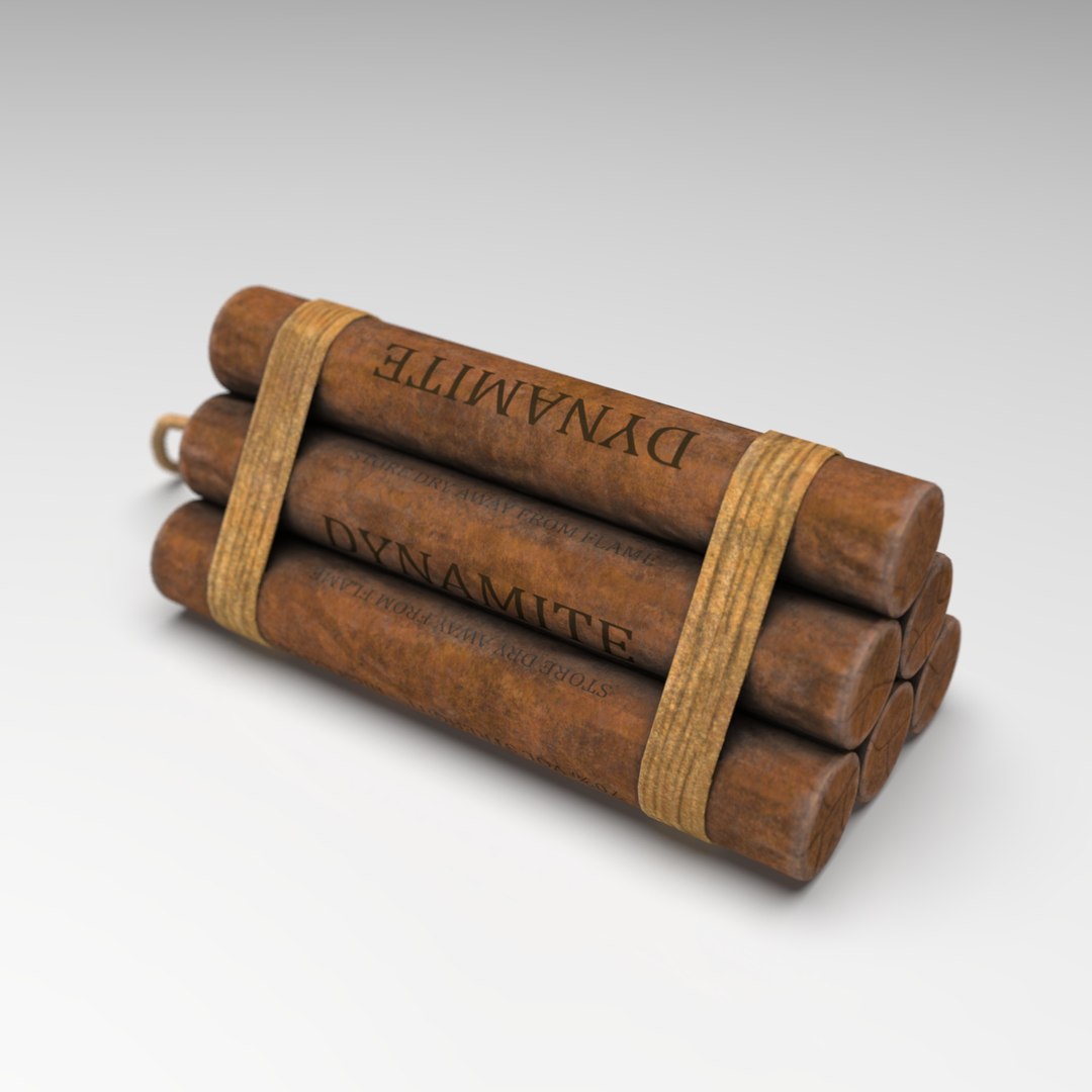 3D Explosive Charge Realistic TNT Dynamite Bundle Low Poly Game Ready ...