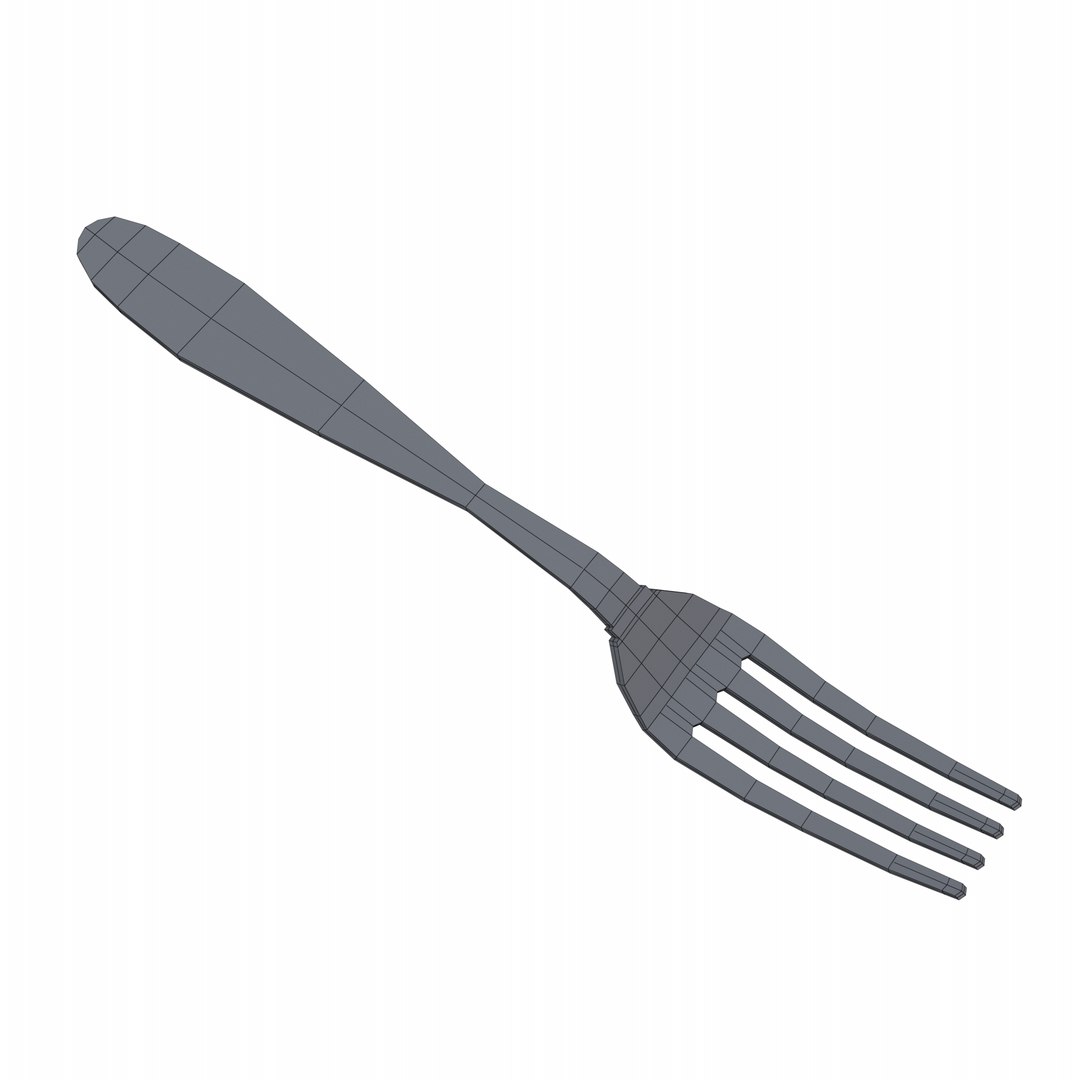 Fork Metal 3D Model - TurboSquid 1360722