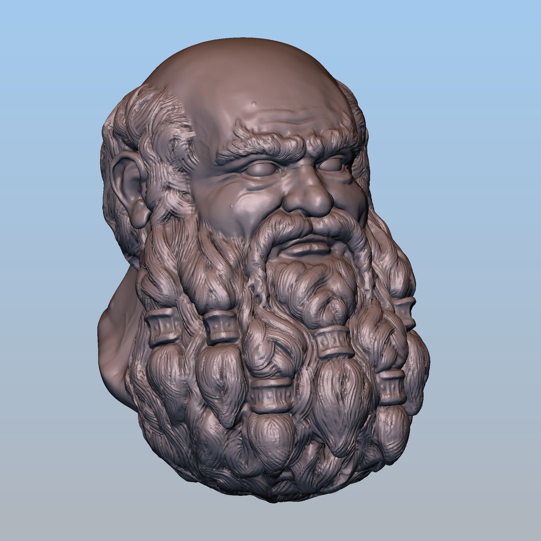 3D Dwarf Head 3D Print Ready Model - TurboSquid 1878087