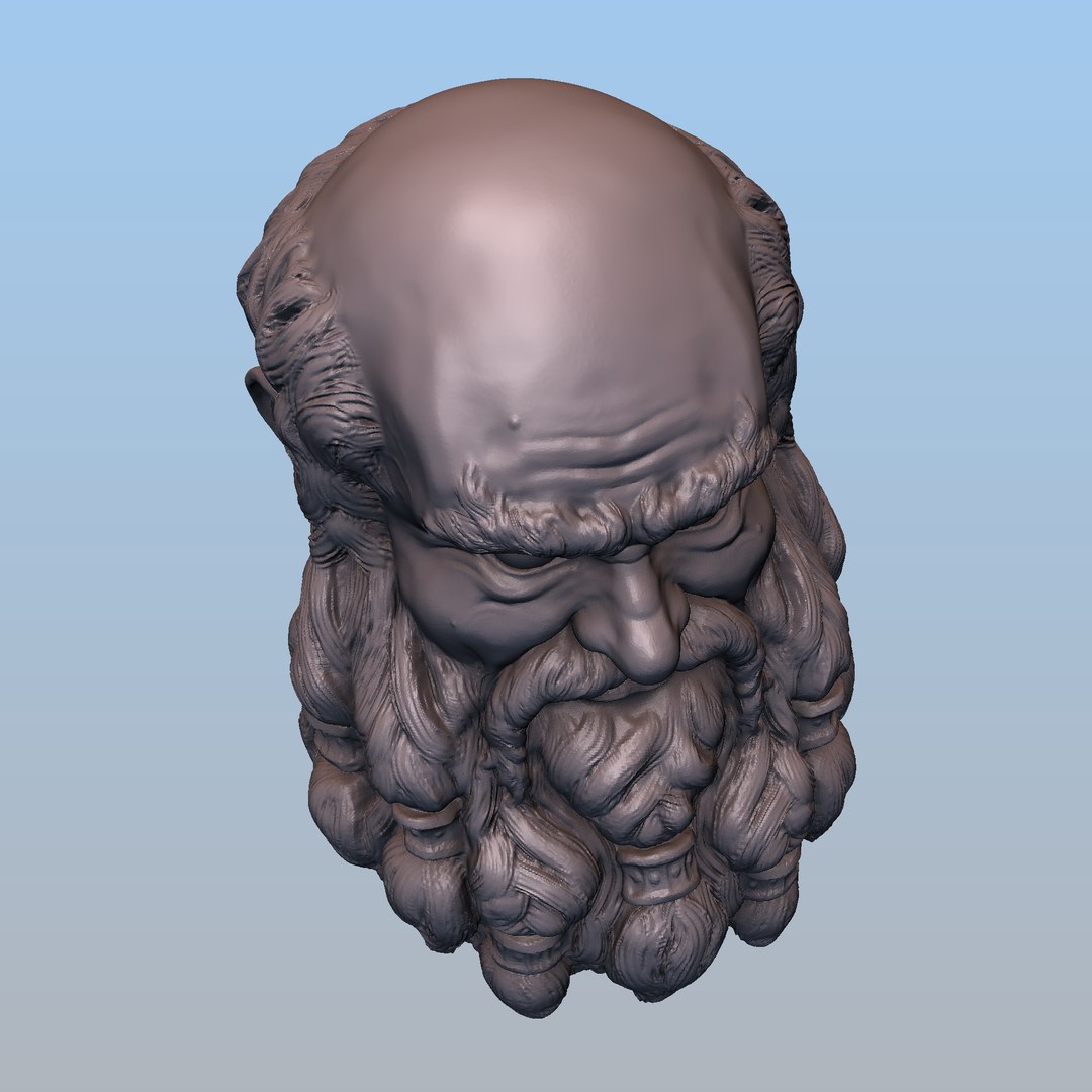 3D Dwarf Head 3D Print Ready Model - TurboSquid 1878087