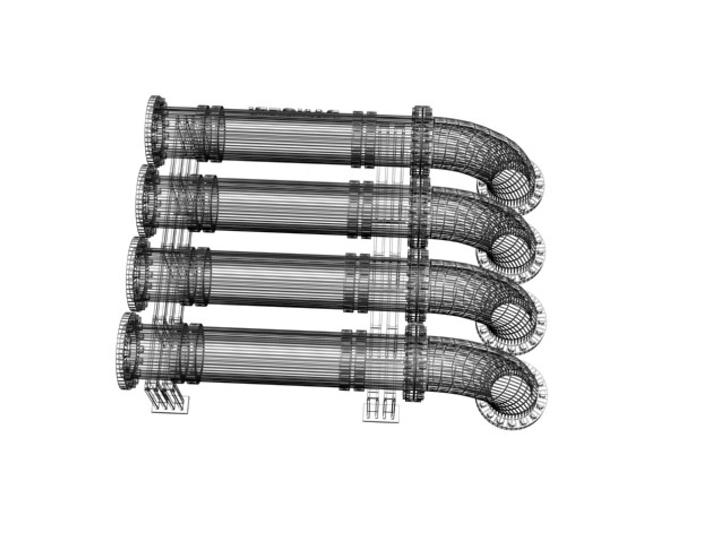 3dsmax Pipes Industrial Scenery