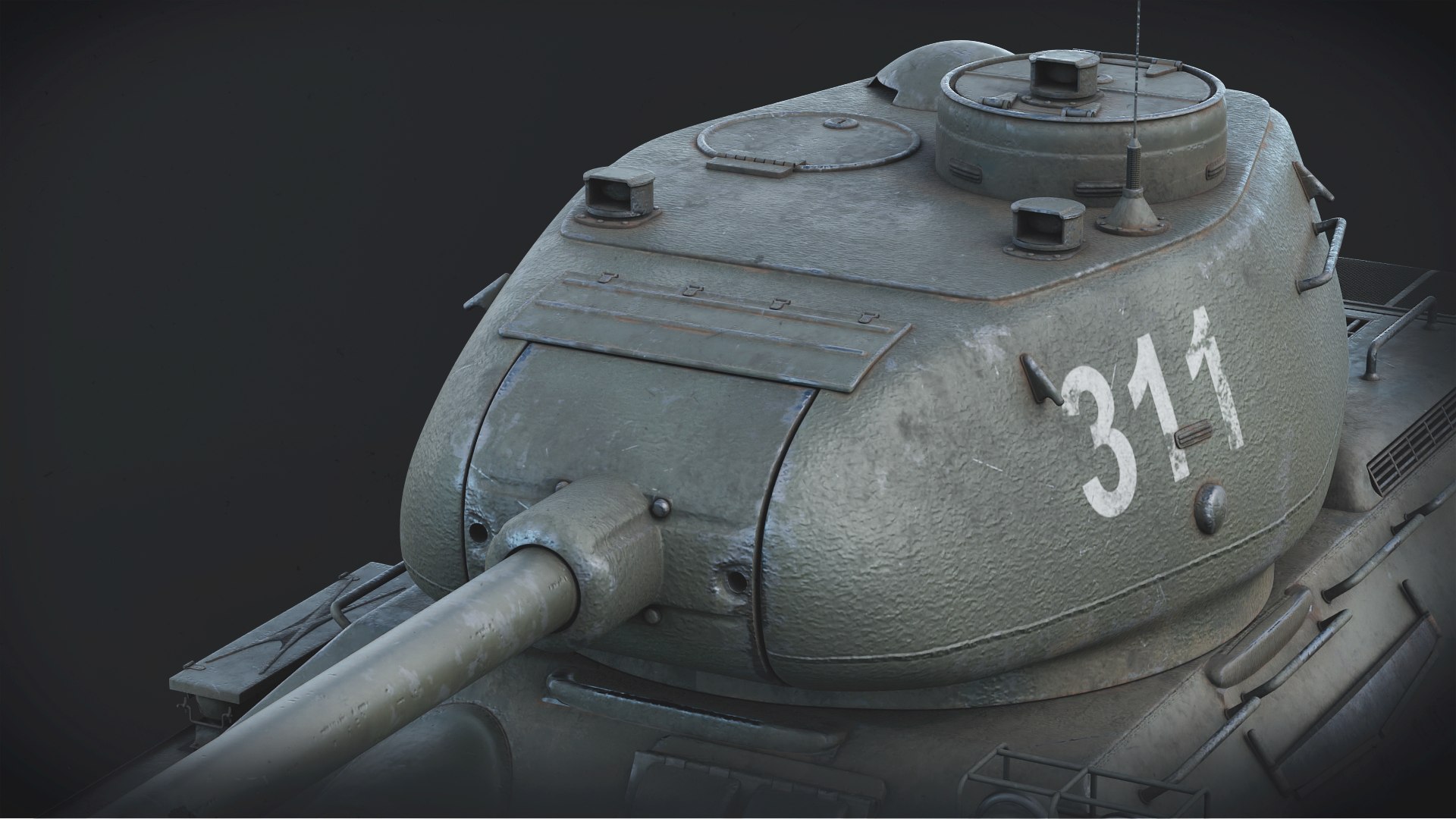 3d Model T 34 85 Tank