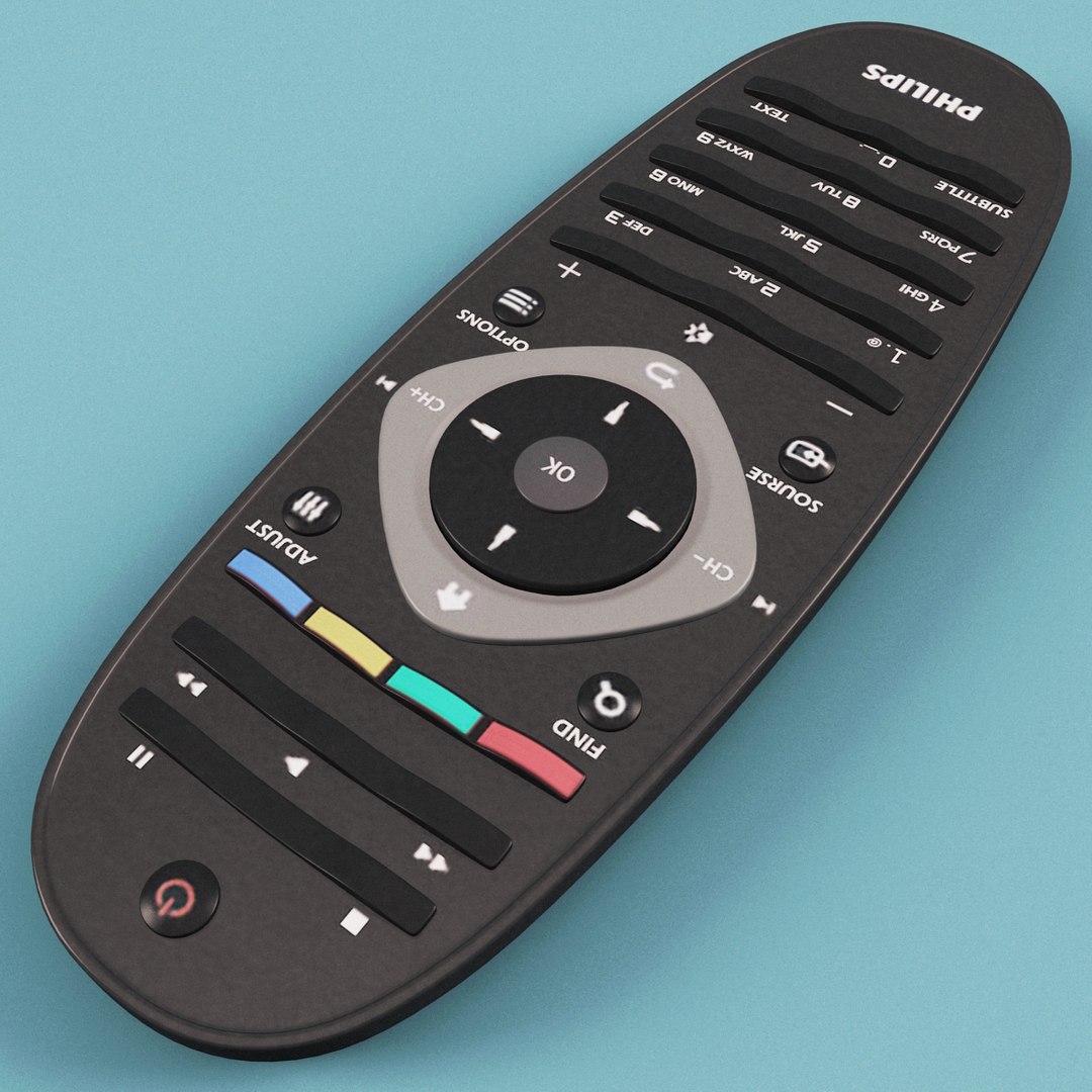 Philips Tv Remote 3d Model