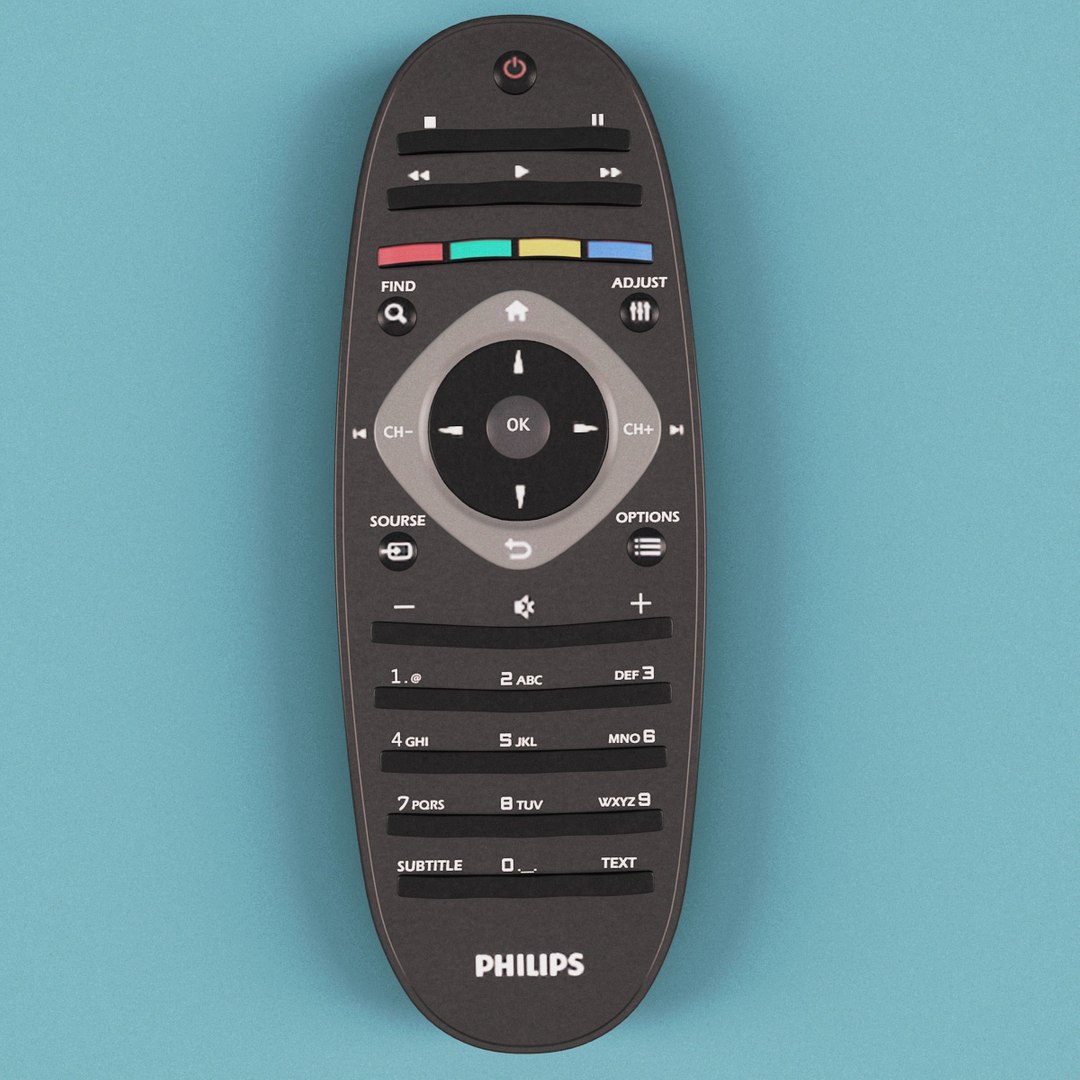 Philips Tv Remote 3d Model