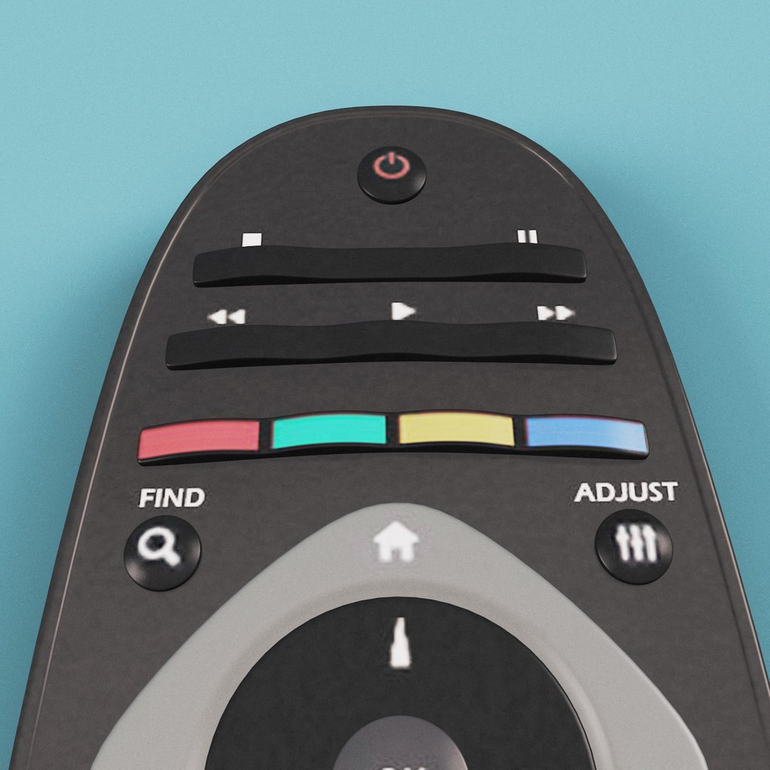Philips Tv Remote 3d Model