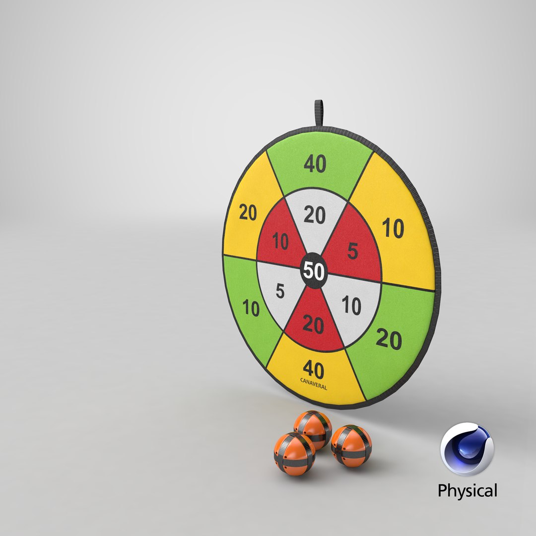 3D canaveral classic sticky target model - TurboSquid 1601666