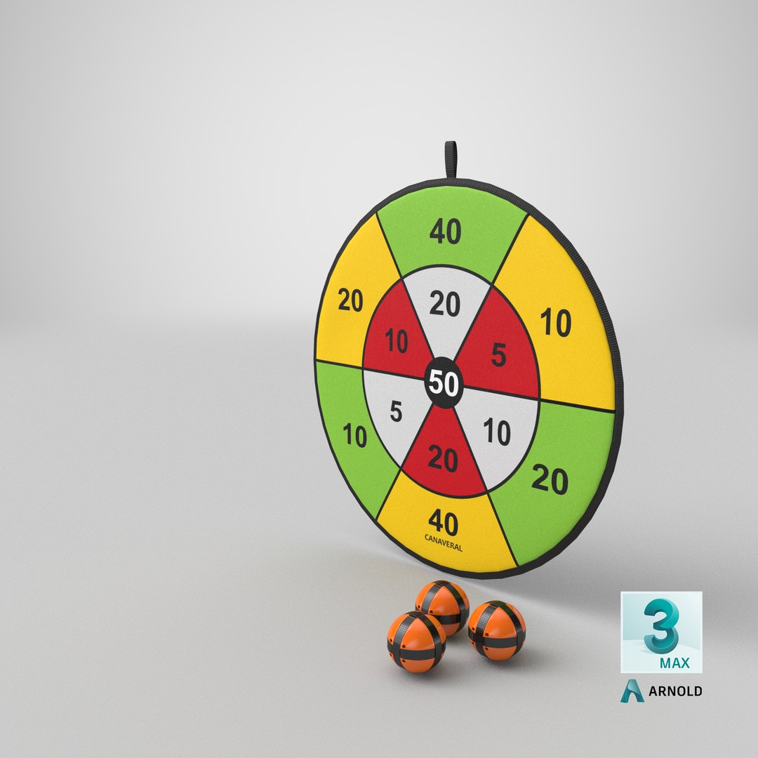 3D canaveral classic sticky target model - TurboSquid 1601666