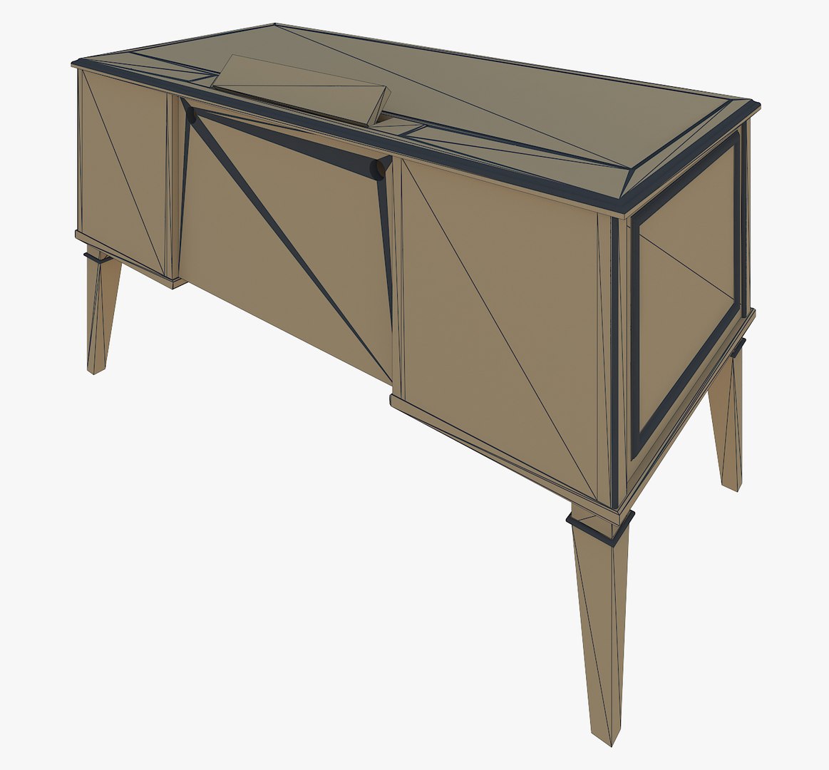3D Writing Table - TurboSquid 1303058