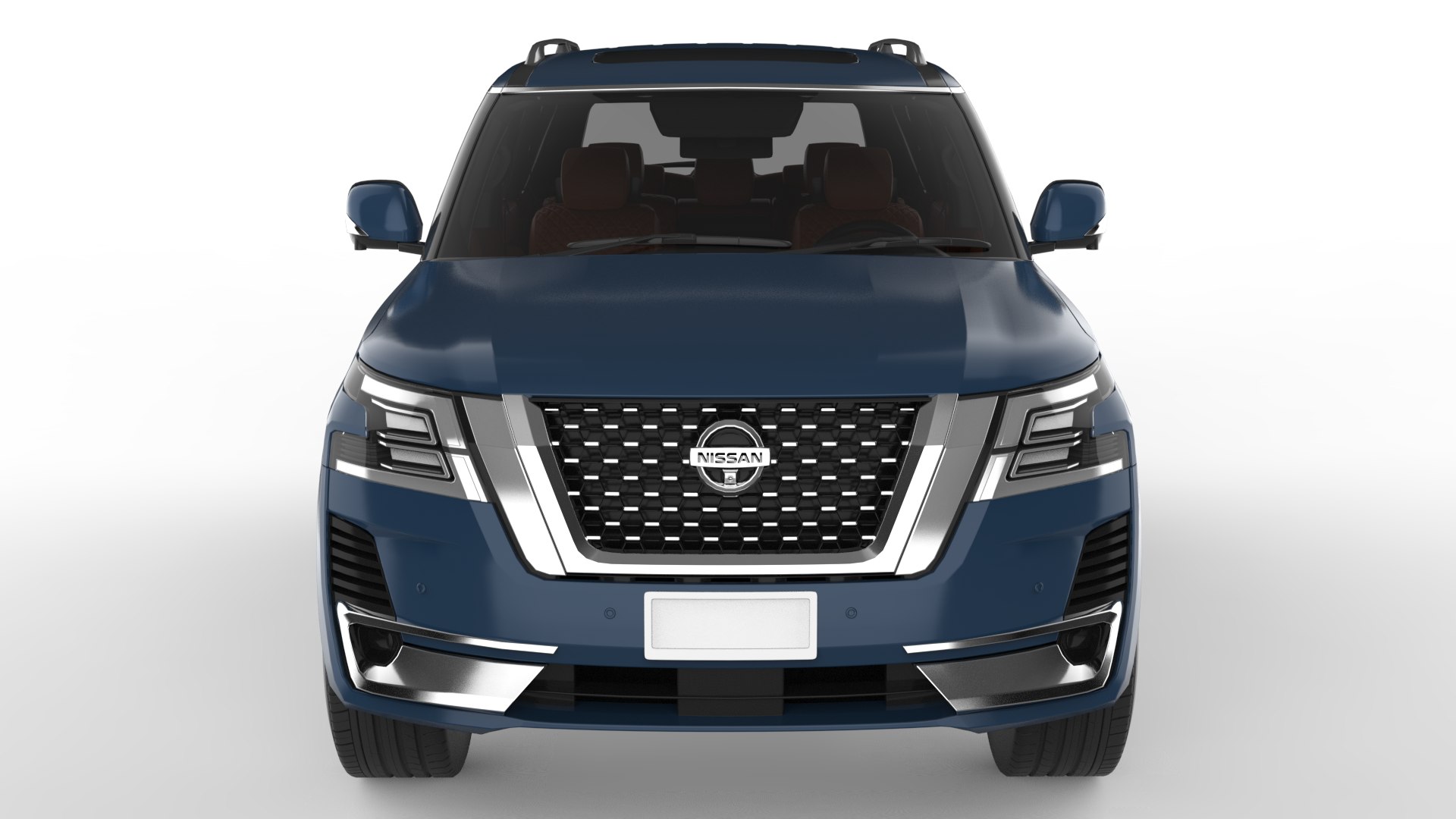 3D Model Nissan Patrol Dark Blue - TurboSquid 2197973