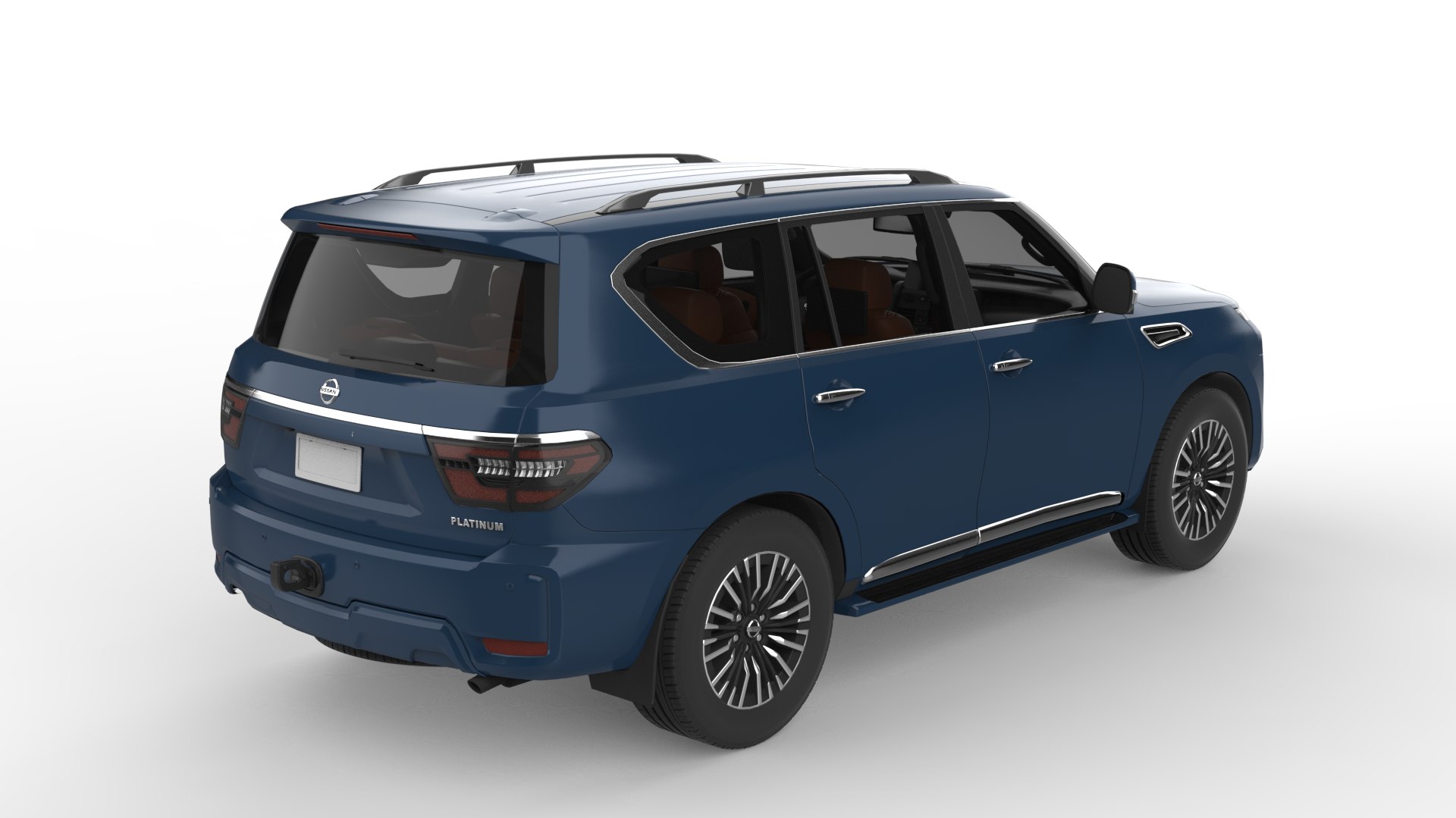 3D Model Nissan Patrol Dark Blue - TurboSquid 2197973