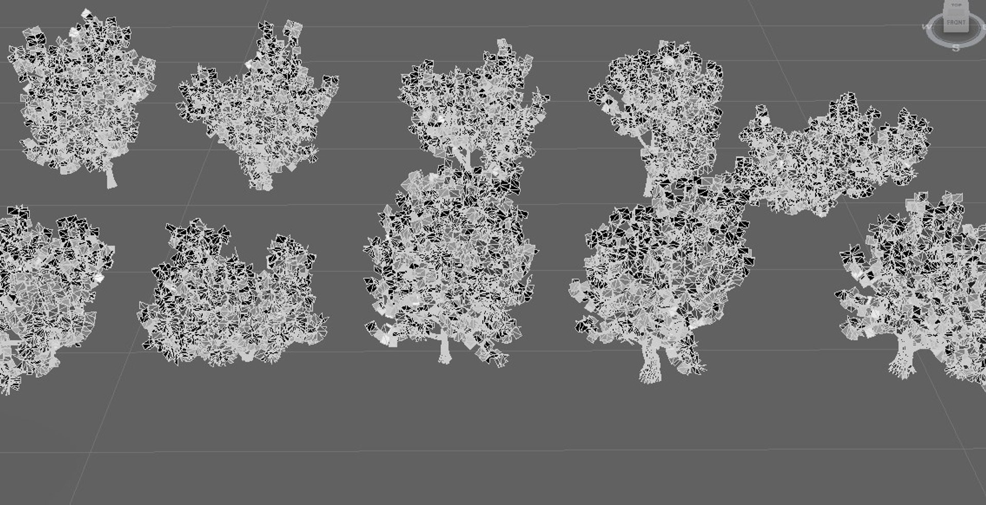 3D Ash-trees 10 Types Trees Model - TurboSquid 1387703