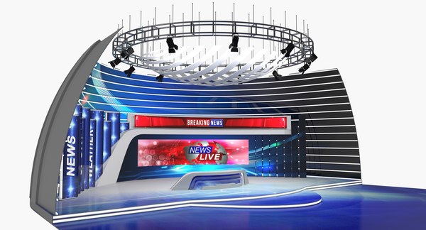 News van studio tv 3D model - TurboSquid 1387942