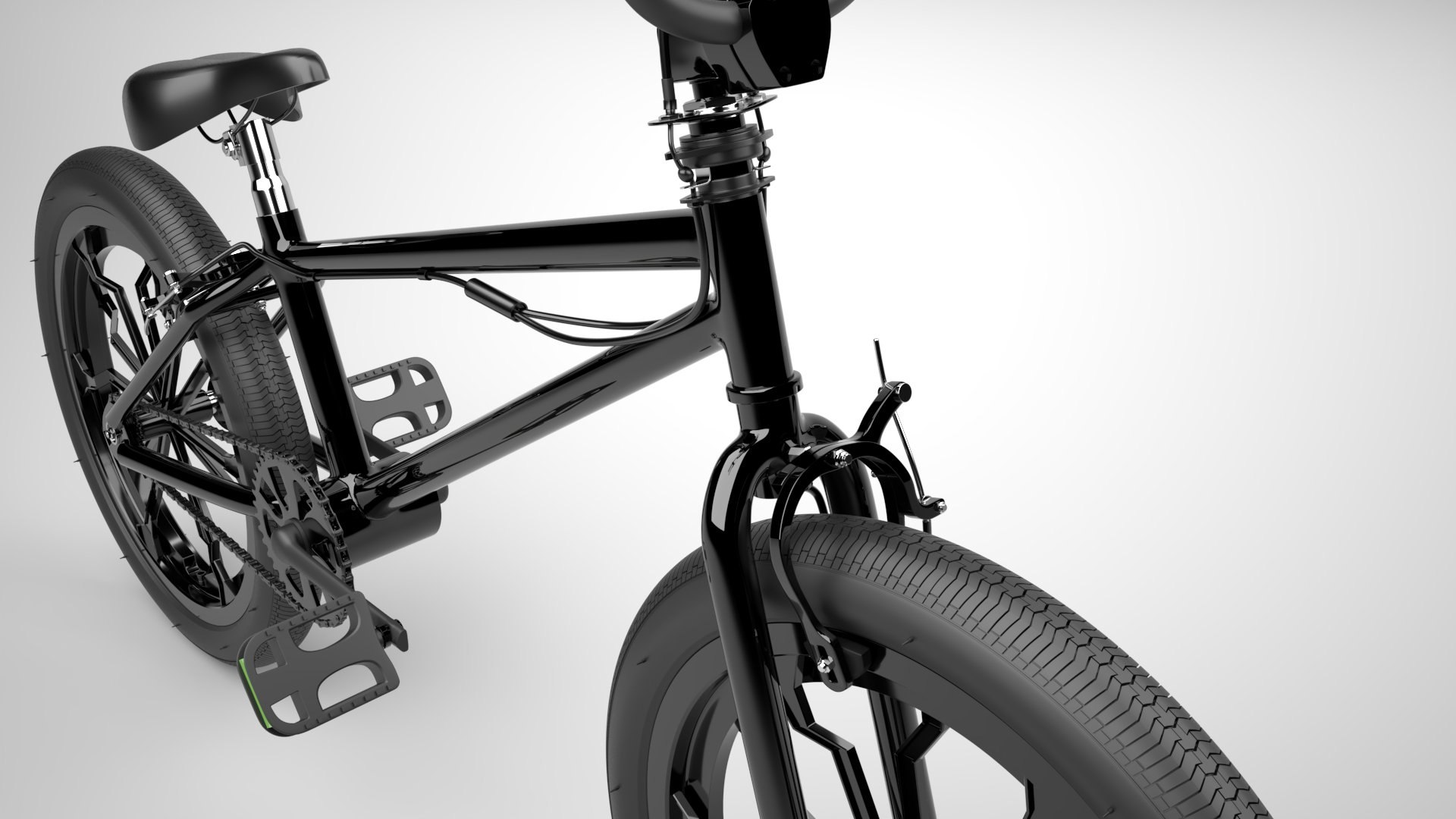 Black BMX Bike 3D model - TurboSquid 1803403