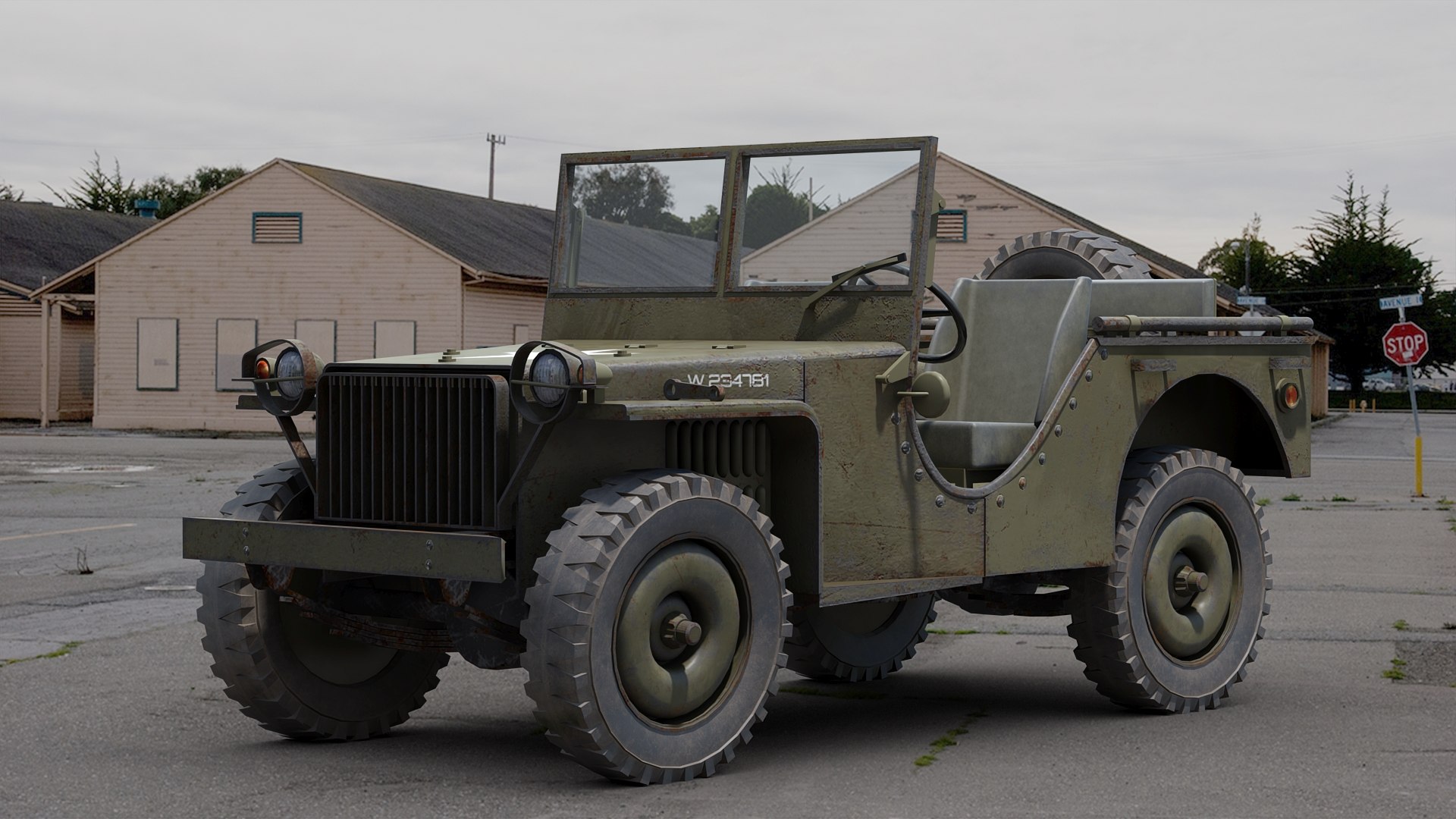 Bantam BRC40 Jeep 3D - TurboSquid 1760069