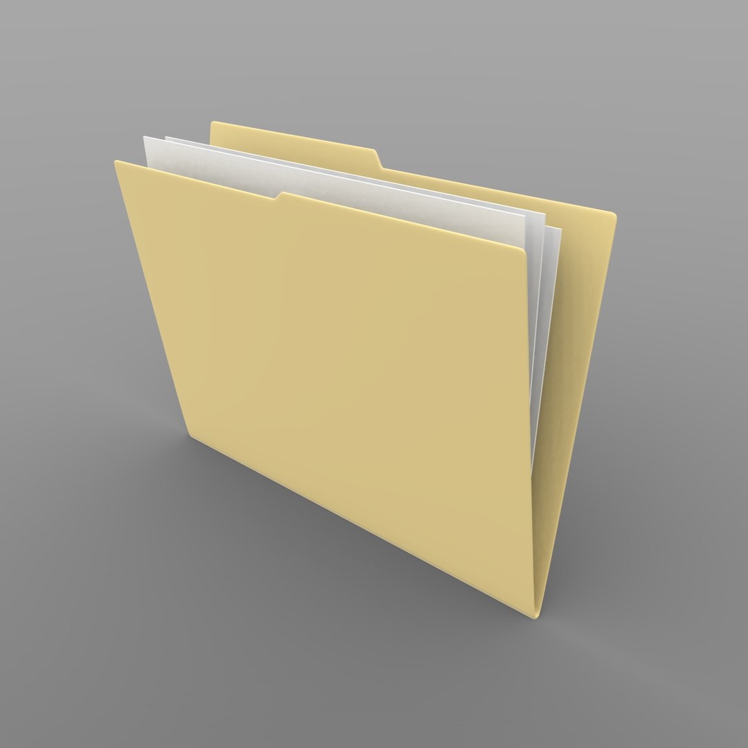 File Folder 3d Model