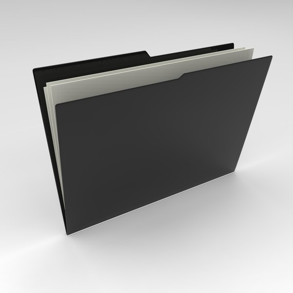 file folder 3d model