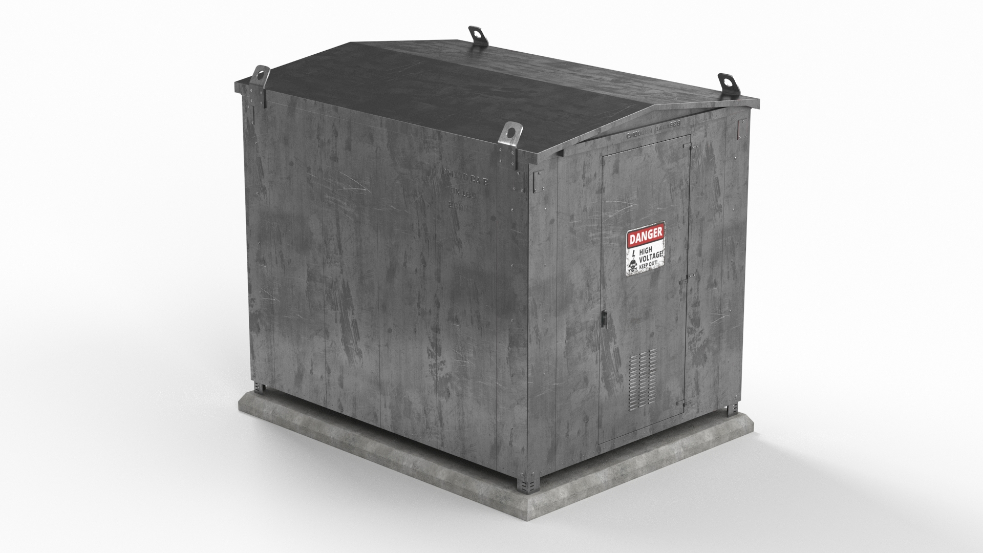 Old Large Railway Relay Cabinet 3D - TurboSquid 2269736