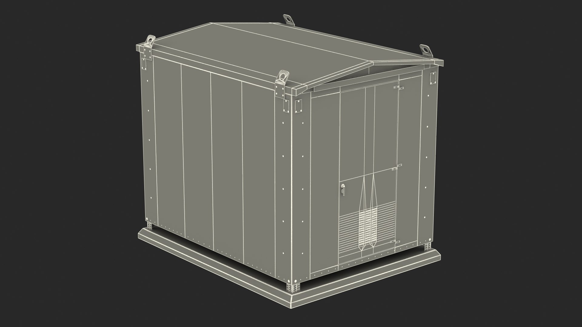 Old Large Railway Relay Cabinet 3D - TurboSquid 2269736